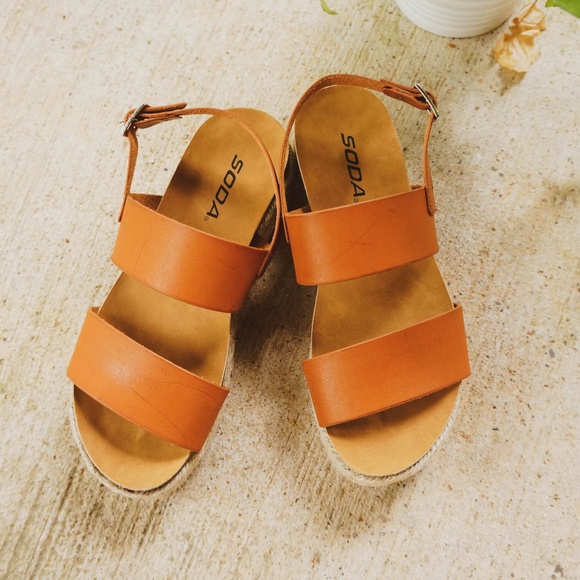 Shoes | Caramel Brown Espadrille Sandals | Poshmark